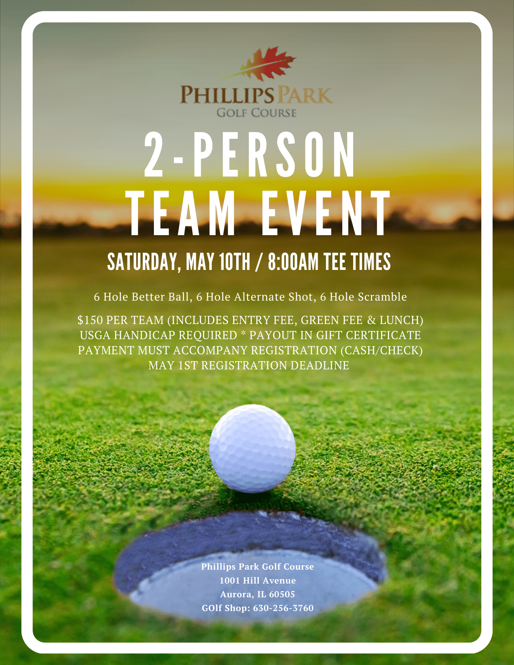 Two Person Team Championship - Phillips Park Golf Course